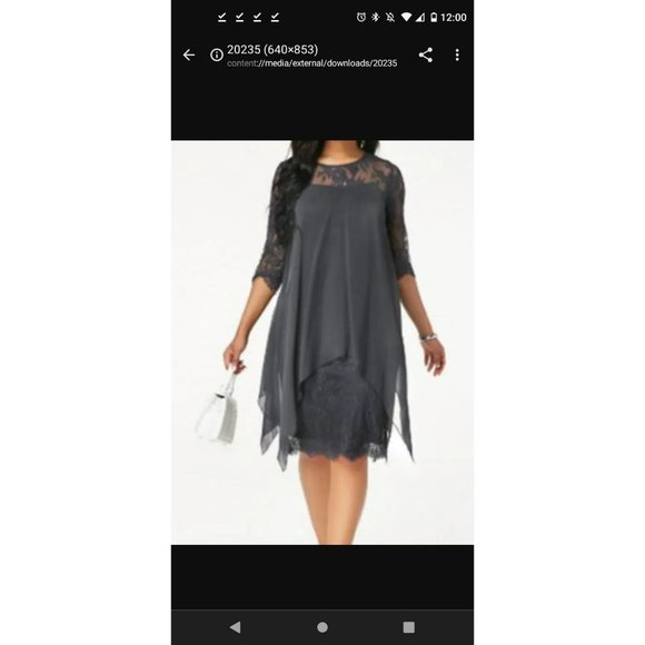Rosewe | Dresses | Womens Overlay Lace Chiffon Dress Size Xl Non ...